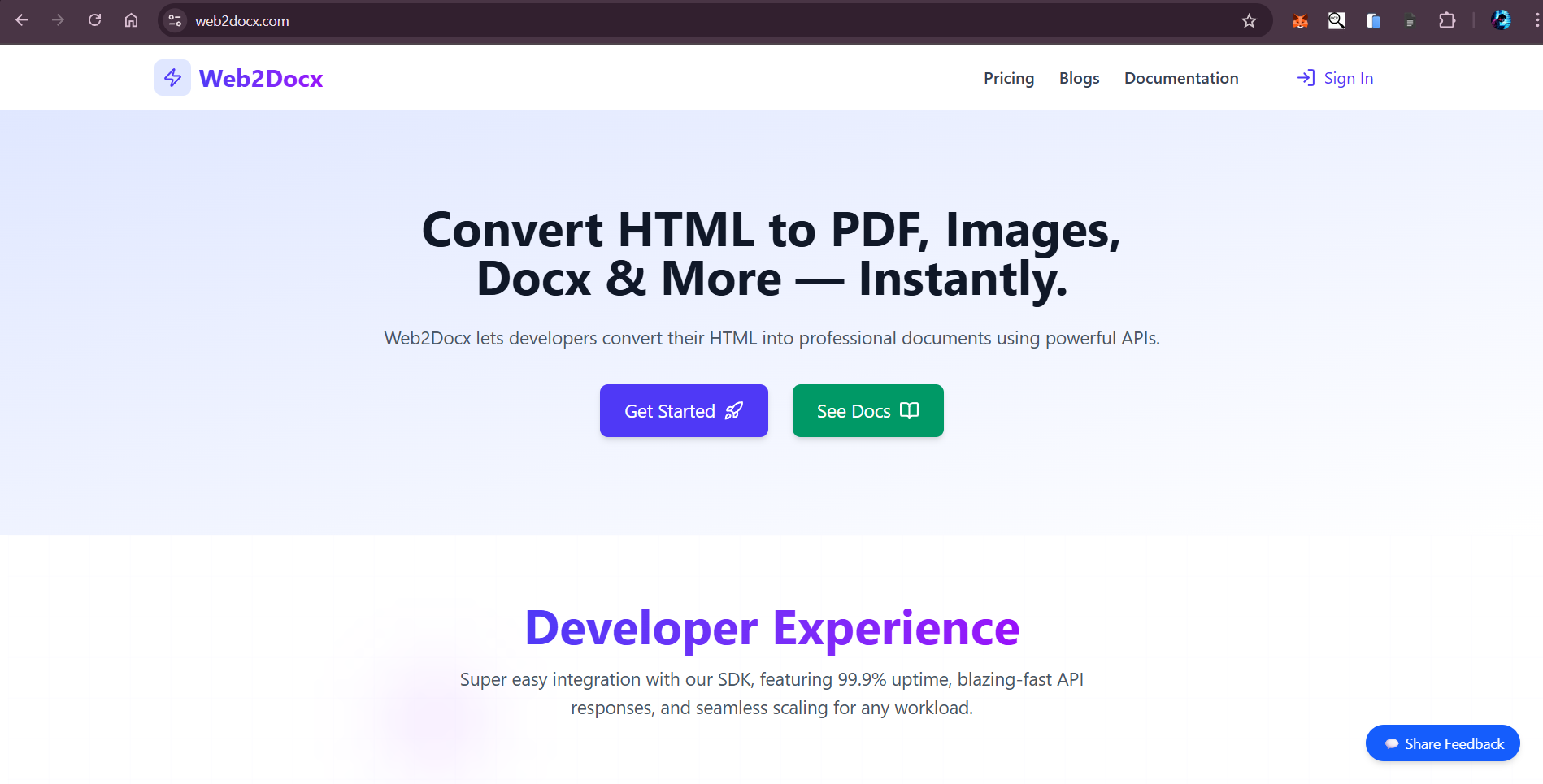 Web2Docx – Convert HTML to DOCX, PDF & More Instantly